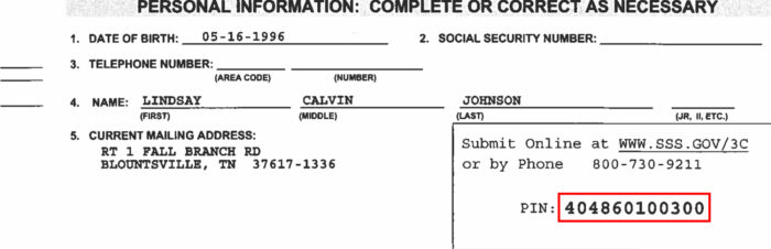 Register with PIN – Online Form : Selective Service System