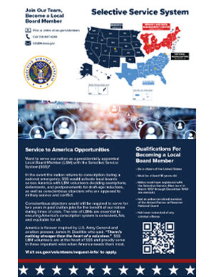 Volunteers | Selective Service System : Selective Service System